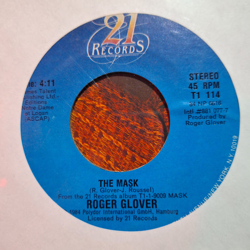 Roger Glover The Mask Simple 7" de Epoca VG+ – Vintage Vinilos Uy