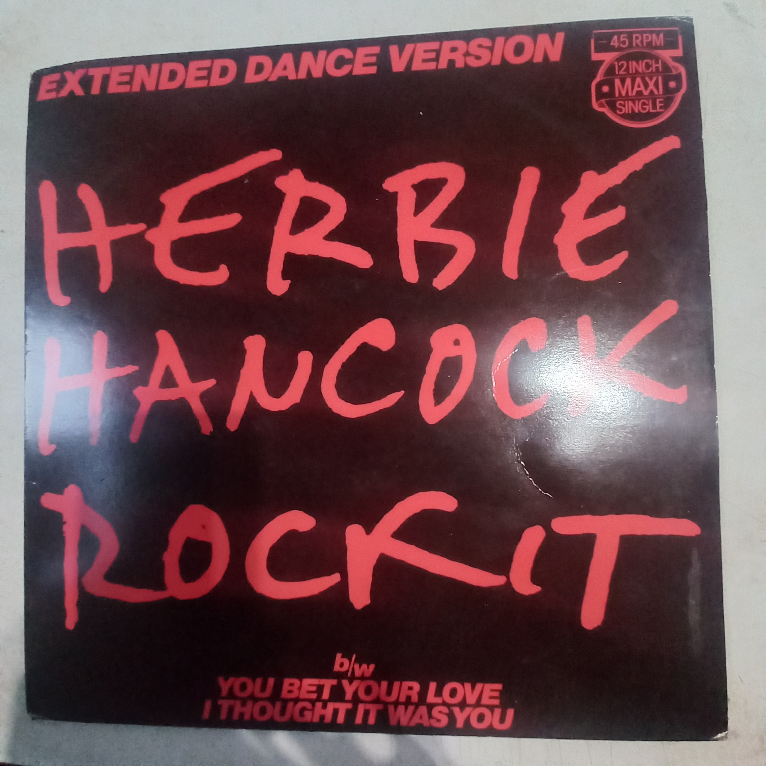 Herbie Hancock Rock It Maxi de Epoca VG+ – 33y45RPM
