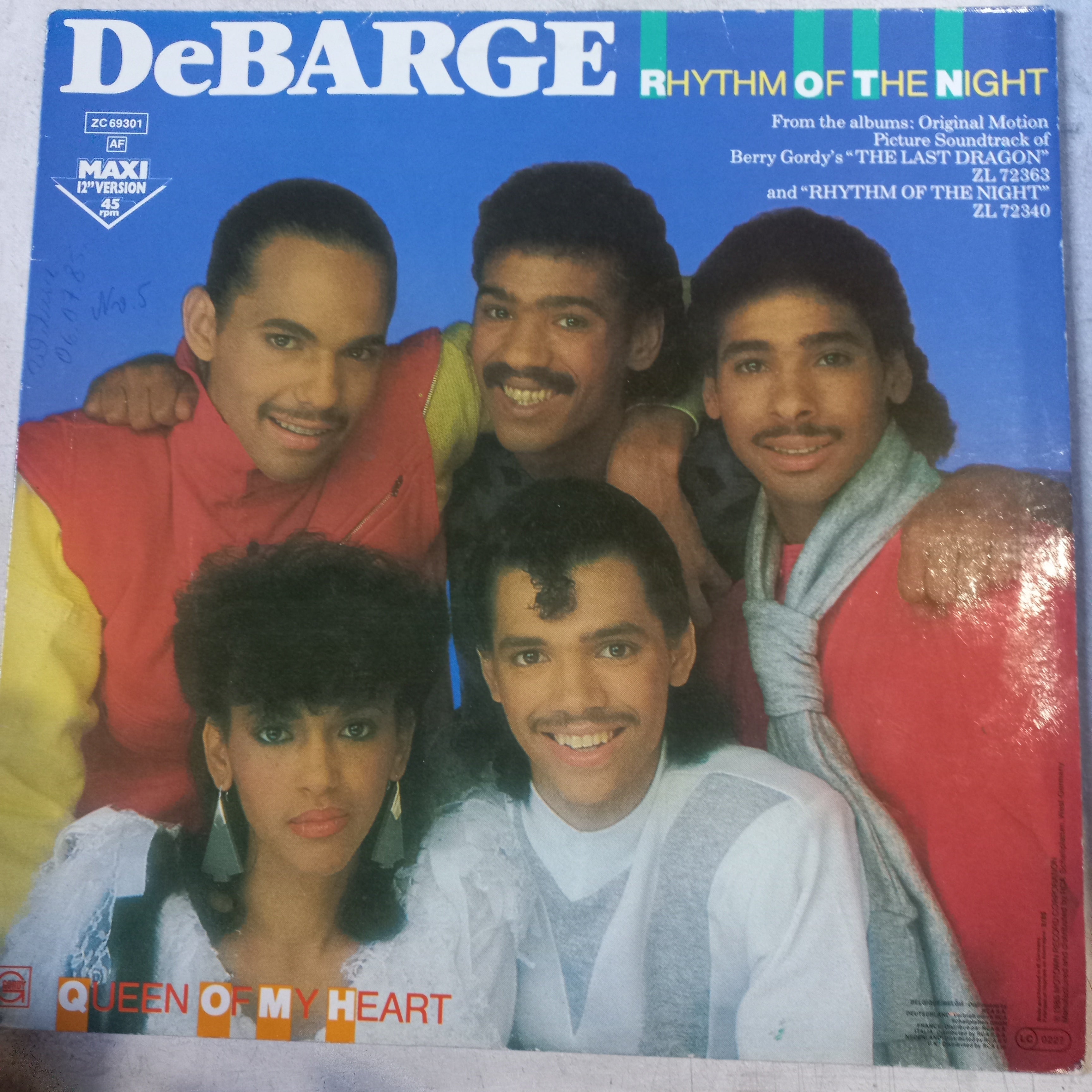 De Barge Rhythm of the Night Maxi VG+ – 33y45RPM